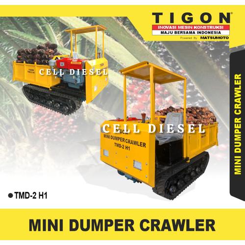 Jual mini dumper crawler TMD-2H1 TIGON / ALAT angkut sawit kapasitas 2 ...