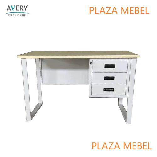 Jual Meja Tulis Kerja 1/2 Biro BESI Avery MT004 Modern FULL Metal ...