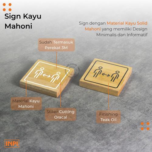 Jual Ass - sign system jaga j - keep safe distance signage - penanda ...