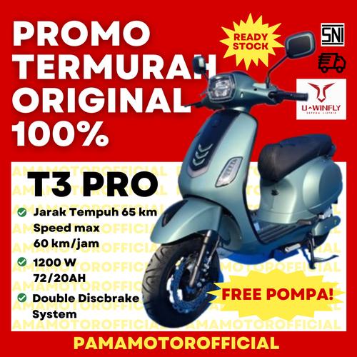 Jual Sepeda Motor Listrik T3S Pro T3S Mirip Vespa Matic Electric Bike ...