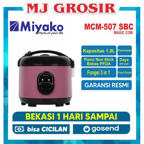 Jual MAGIC COM MIYAKO MCM 507 SBC TEFLON 1.8 LITER RICE COOKER - Kota ...