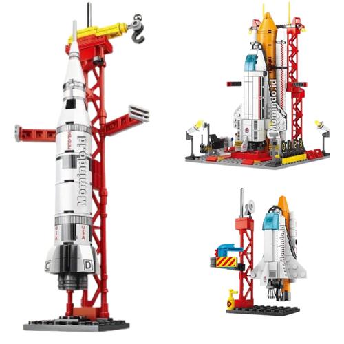 Jual Mainan Edukasi Balok Susun Model Kit Brick Pesawat Roket Luar ...
