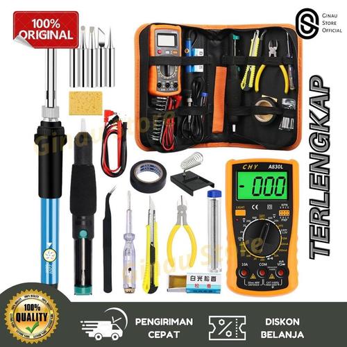 Jual Set Solder Listrik Lengkap dengan Multimeter Iron Tool Kit 110V ...