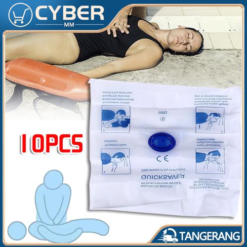 Jual 10 Buah Pocket Mask CPR Disposable CPR Wajah Respirator ...