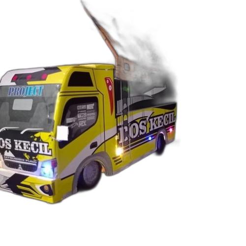 Jual miniatur mobil truk kayu truck oleng lampu terpal stiker besar ...