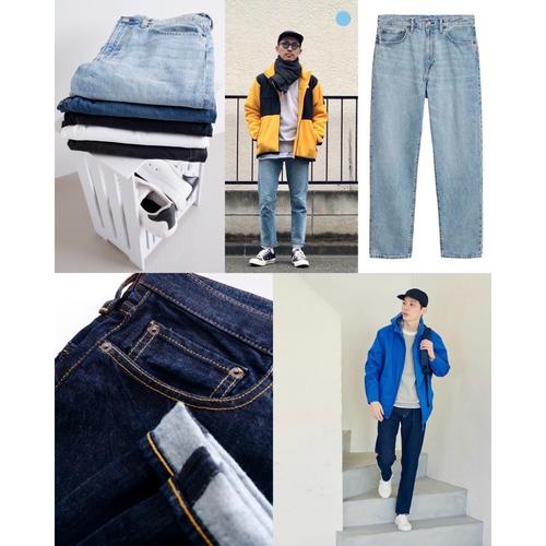Jual GU jeans by UNIQLO original - L.Blue Straight, 28 - Kab. Sidoarjo ...