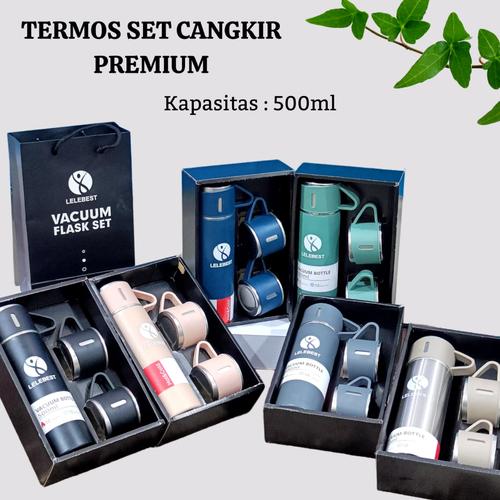 Jual Termos Vacum Flask Set stainless steel Cangkir Tumbler Sultan Gift ...
