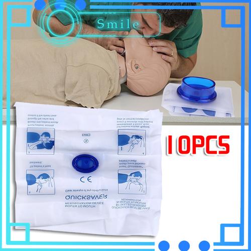 Jual 10PCS CPR Mask Disposable CPR Resuscitator Mouth Mask First Aid ...