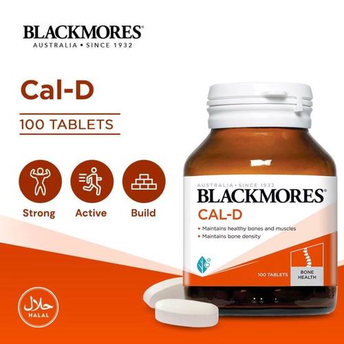 Promo Blackmores Cal-D Calcium 600 mg/Vitamin D3 500 IU, 100 Tablets ...