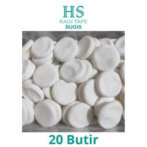 Jual Ragi Tape Bugis HS Premium Ketan Singkong Isi 20 Butir - 20 Butir ...