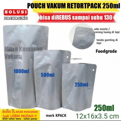 Jual STANDING POUCH RETORT PACK 250ml KPACK | PLASTIK ALUFOIL VACUM ...
