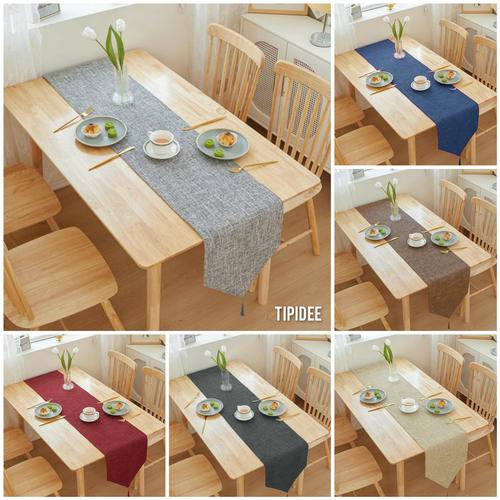 Jual TIPIDEE - Taplak Meja / Table Runner Premium Polos - Merah, 33x150 ...