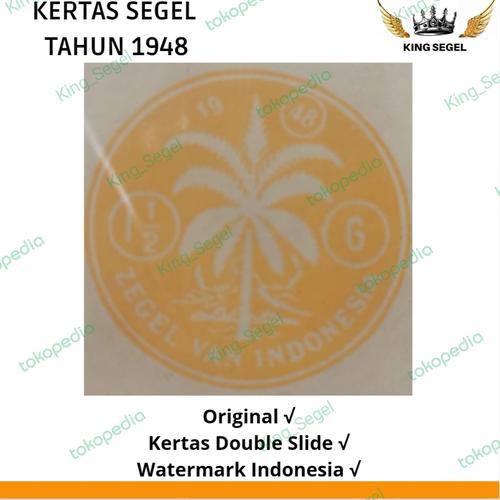 Jual Kertas Segel Tahun 1948 Asli ( Zegel Van Indonesia) - Kab. Bogor ...