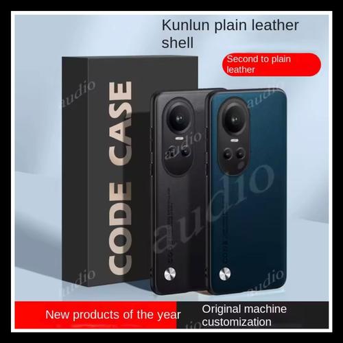 Jual Oppo Reno 10 5G / Reno10 Pro 5G Vegan Plain Leather CODE Case Hard ...