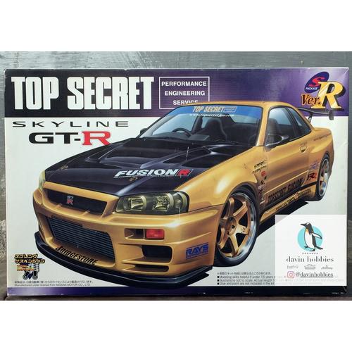 Jual Aoshima 1/24 Top Secret Skyline GT-R (BNR34) S Package Ver.R ...