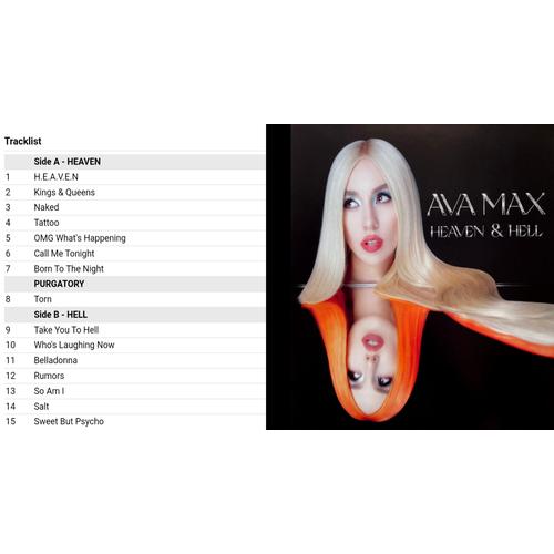 Jual cd ava max album heaven & hell - Kab. Karawang - kasetku official store | Tokopedia
