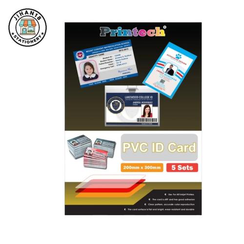 Jual Kertas PVC Printech / PVC ID Card / Kertas PVC Id Card 20x30 cm ...