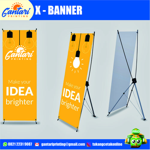 Jual X Banner 60 x 160 cm Albatros Cetak/ Print GLOSSY - DOFF - Jakarta ...