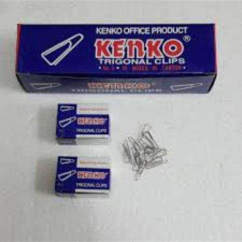 Jual Paper clips trigonal kenko no 3 ( 1 box : 10 pack ) - Jakarta ...