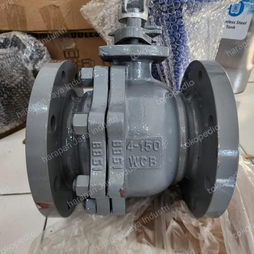 Jual Ball valve WCB 2-Pieces Body flange jis 10k 4" inch - Jakarta ...