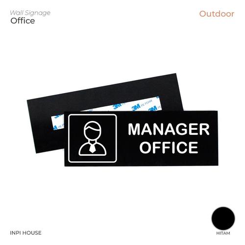 Jual Ass - manager office signage - logo manager office - sign board ...