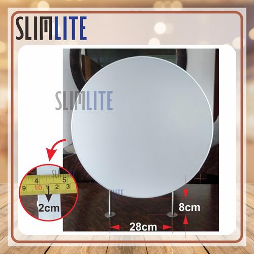 Jual Sign Board Bulat Non LED / Neon Box tanpa Lampu / Papan Nama ...