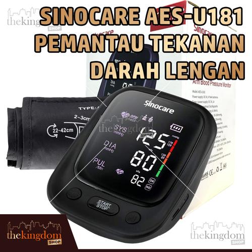 Jual Sinocare AES-U181 Voice Tensimeter Tensi Suara Alat Ukur Tekanan Darah Digital Blood ...