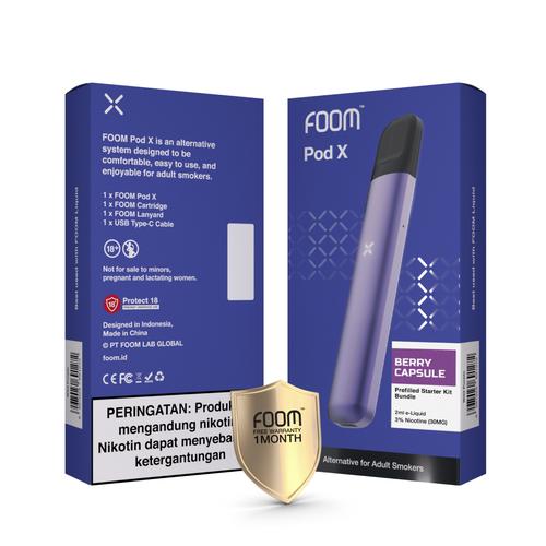 Jual SPECIAL BUNDLING FOOM X WILD PURPLE PREFILLED (FREE LANYARD ...