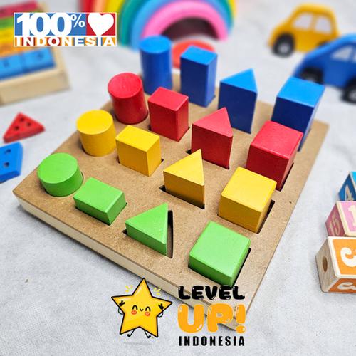 Jual Geometric Board Puzzle Papan Geometri - Mainan Edukasi Anak ...