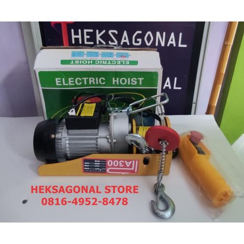 Jual Mini Electric Hoist Wire 300kg Hoist Katrol PA 300 BPN - Kota ...