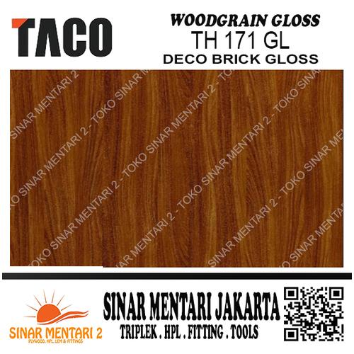 Jual TACO HPL WOODGRAIN GLOSS TH 171 GL DECO BRICK GLOSS - Jakarta ...