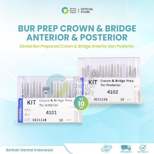 Jual Dental Bur Preparasi Crown dan Bridge Anterior dan Posterior ...