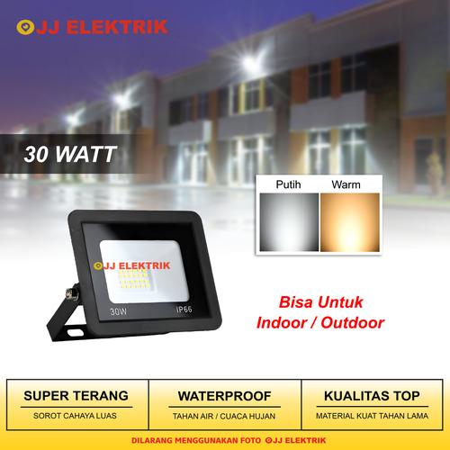 Jual Lampu Sorot LED 30W Flood Light Tembak Outdoor 30 Watt - Putih - Kab. Tangerang ...
