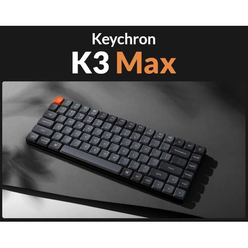Promo Keychron K3 Max QMK/VIA Wireless Low Profile Gateron Hotswapp RGB ...
