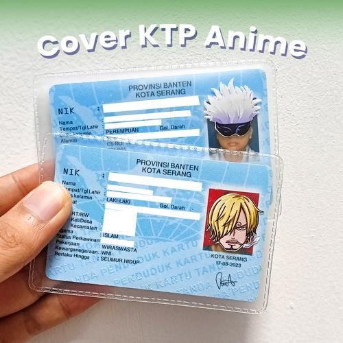 Jual Cover KTP ID Card pelindung Kartu Anti Gores Design Anime Kartun ...