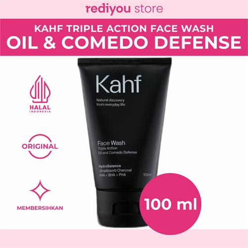 Jual Kahf Triple Action Oil & Comedo Defense Face Wash 100 ml - Sabun ...