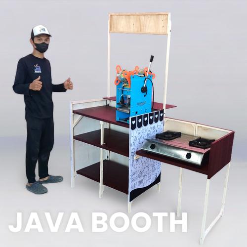 Jual Booth Portable Kayu Meja Kompor 2 Tungku size 180x90x65 T 180 cm ...