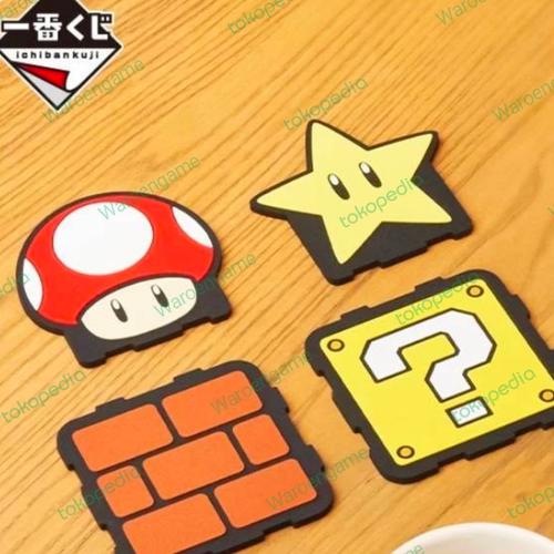 Jual Ichiban Kuji Super Mario Rubber Coaster / Tatakan Gelas - Brick ...