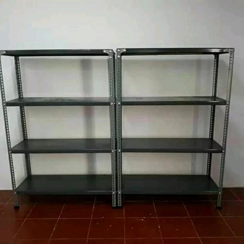 Jual Rak Besi Siku Lubang Serbaguna 4 Susun - Hitam - Kota Tangerang ...