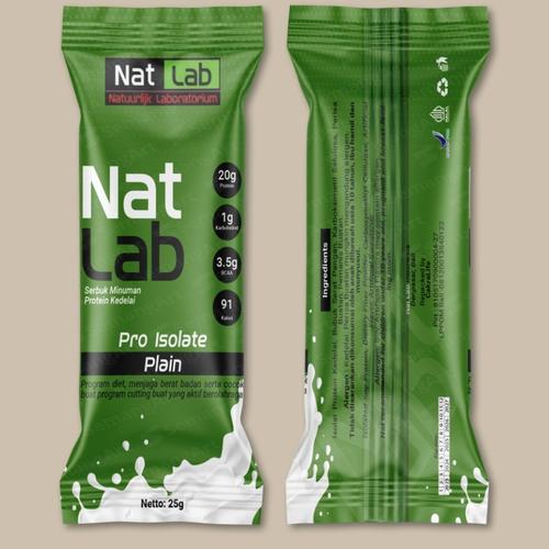 Jual Natlab Protein isolate soy Sachet penambah massa otot dan program ...