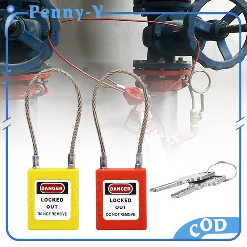 Jual Gembok Master Lock Safety Padlock Loto Stainless Wire Lock Out Tag ...