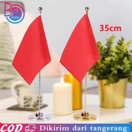 Jual 1set Bendera Negara Meja Dan Tiang Metal Stand Tiang Bendera Meja ...