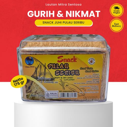 Promo Makanan ringan SNACK JUHI PULAU SERIBU toples sedang cumi kering ...