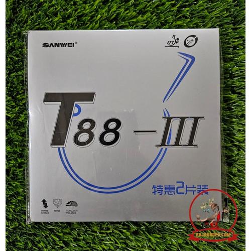 Jual Karet Rubber Pingpong Tenis Meja SANWEI T88-III T88 III Isi 2 ...