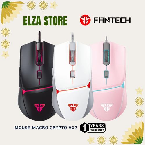 Jual Fantech CRYPTO VX7 Mouse Gaming Macro - Black - Merah Muda - Kota ...