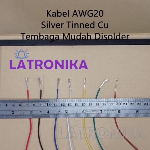 Jual Kabel AWG20 Silver Tinned Cu Per Meter 20AWG Cable AWG 20 AWG Per ...