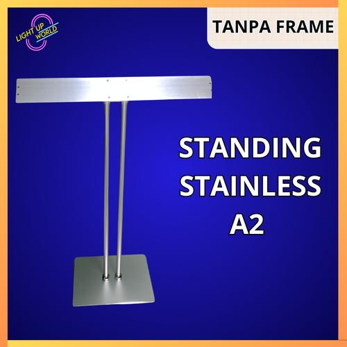 Promo Freestanding Stainless Poster Slim Light Box LED Display – A2 ...