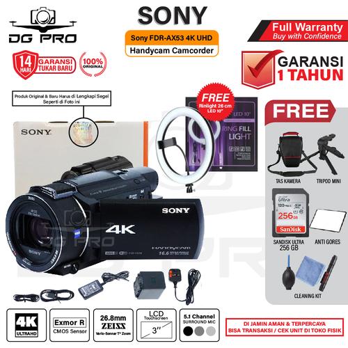 Jual Sony FDR-AX53 4K Ultra HD Handycam Camcorder AX 53 Original ...