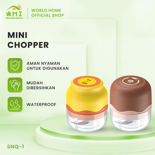 Jual World Home Mini Chopper Blender Food Processor USB Blender Mini - SNQ-1-KUNING - Jakarta ...