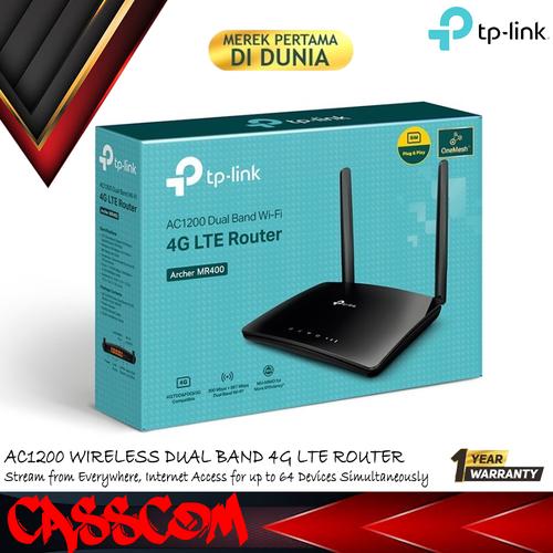 Jual TP-Link Archer MR400 AC1200 4G LTE Dual Band Modem Wireless Router ...